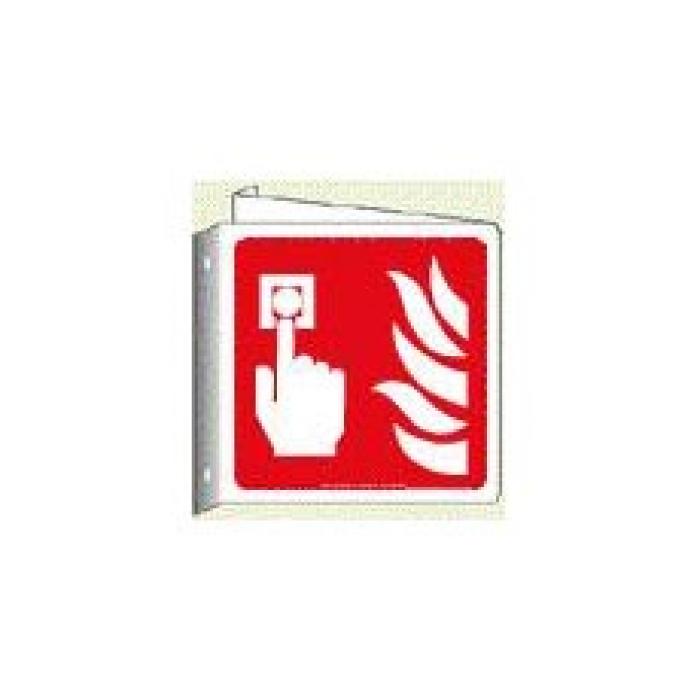 Segnaletica antincendio, pittogramma bianco su sfondo rosso