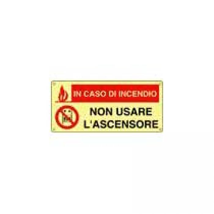 Segnaletica antincendio, pittogramma bianco su sfondo rosso