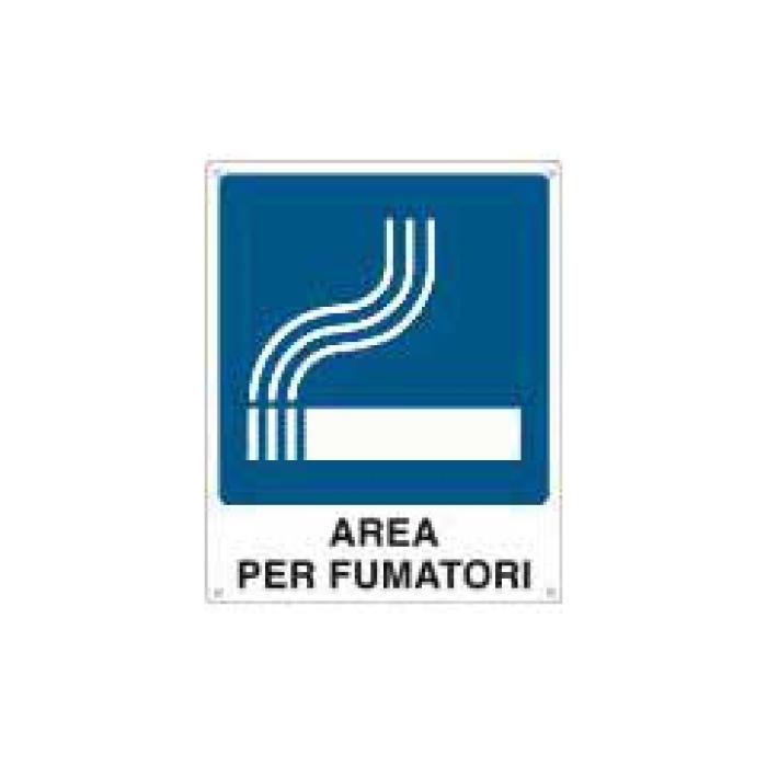 Cartello area per fumatori
